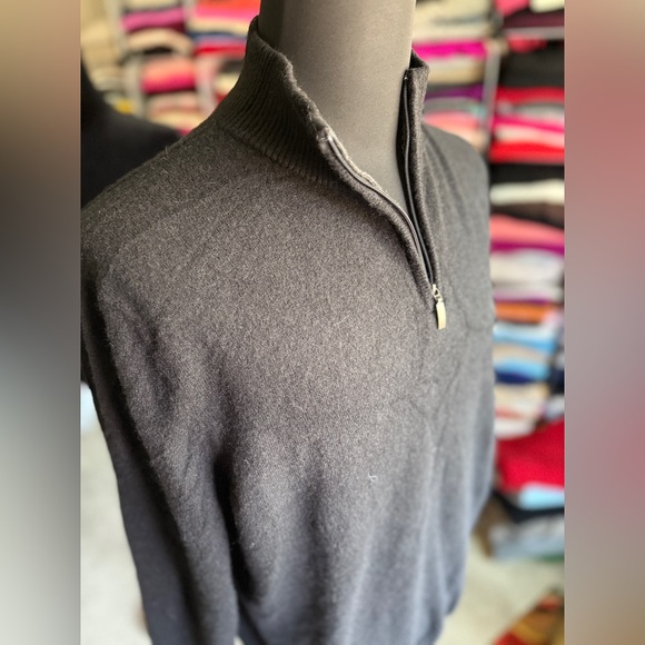 Club Room | Sweaters | Mens Gray Halfzip Cashmere Sweater Club Room Xxl ...